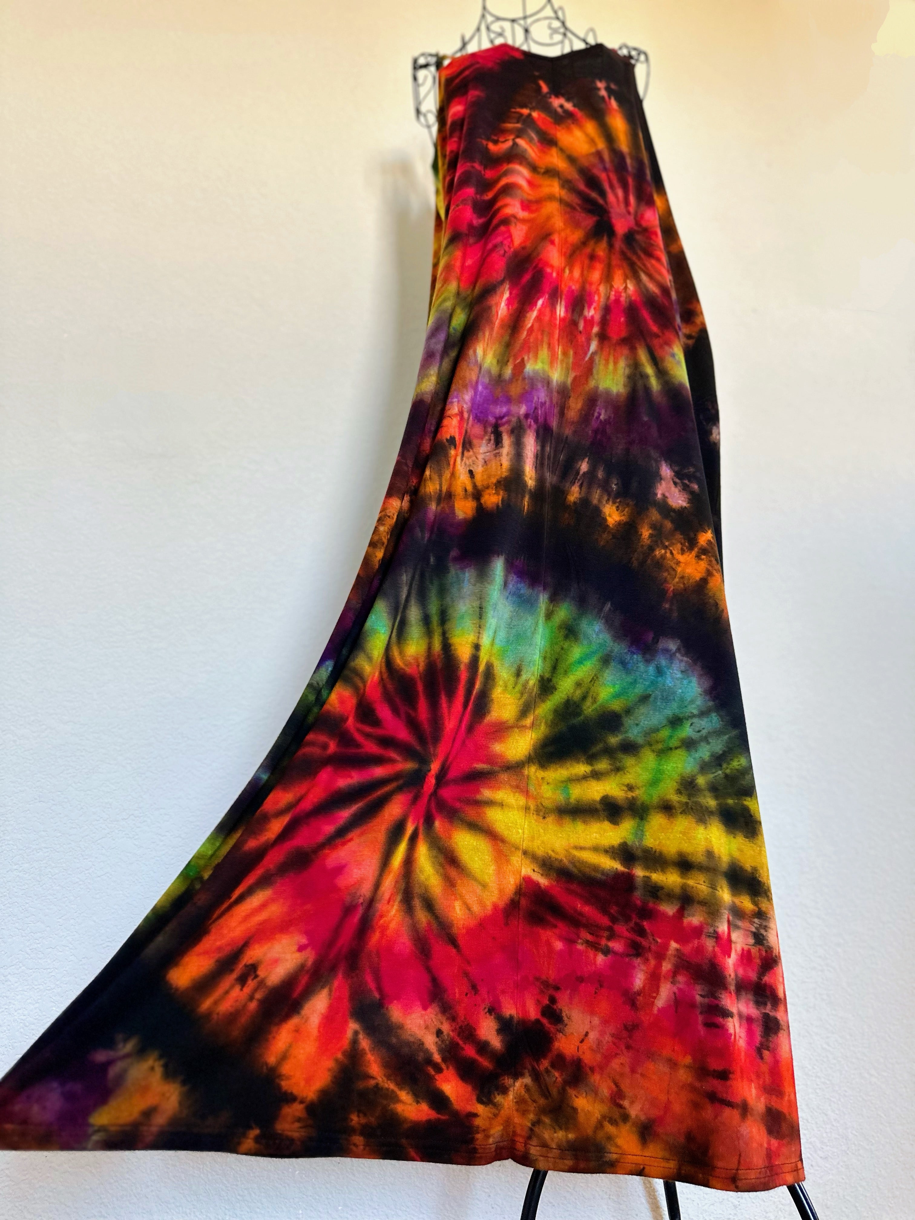Custom Reverse Double Spiral Maxi Dress for Jessica – Sunshine Daydream ...